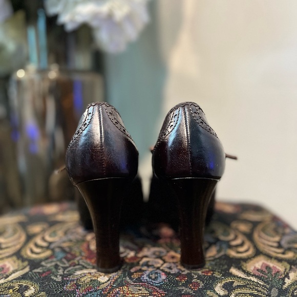 Miu Miu | Shoes | Vintage Miu Miu Perforated Leather Mary Jane Pumps Size 38 | Poshmark